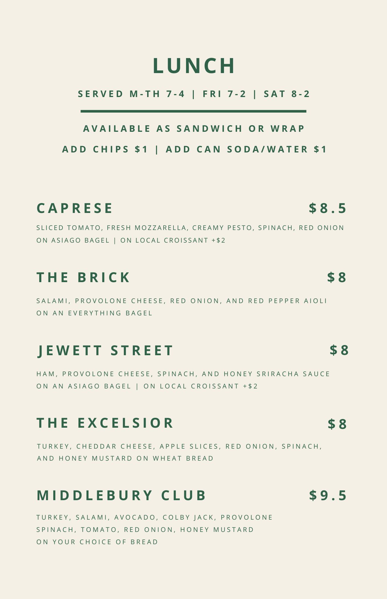 647 Coffee Menus | The Well CDC